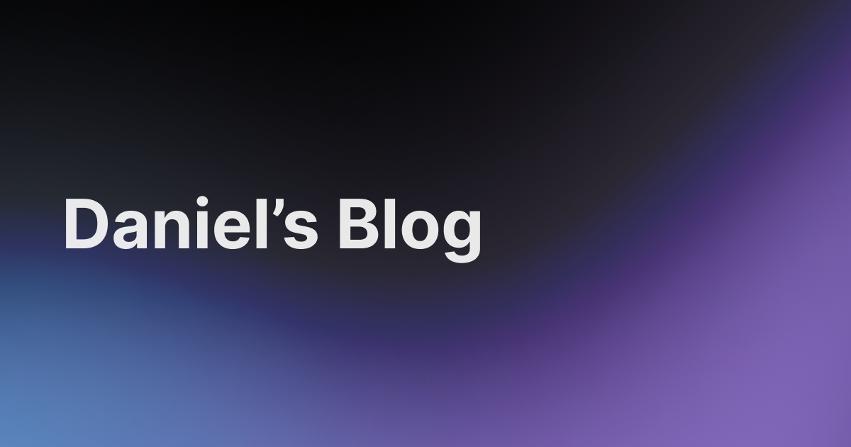 Home [blog.danielcruz.dev]